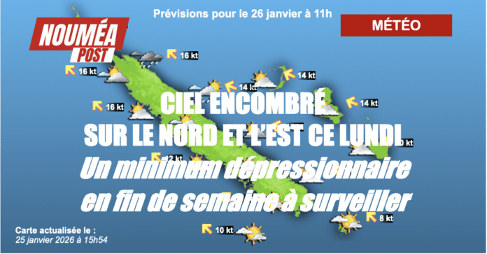 Sur la Calédonie, météo contrastée avant un possible changement de ...