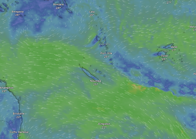 Météo : instabilité orageuse et alizé soutenu sur la Nouvelle-Calédonie ...